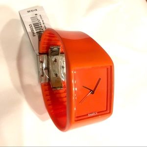 Fossil | Accessories | Fossil Starck Economique Orange Watch Nwt | Poshmark